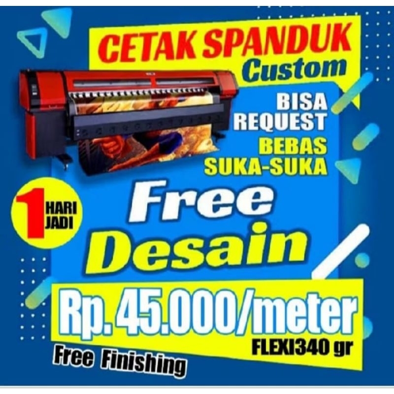Jual Sehari Jadi FLEXI 340gr SPANDUK & BANNER | Shopee Indonesia