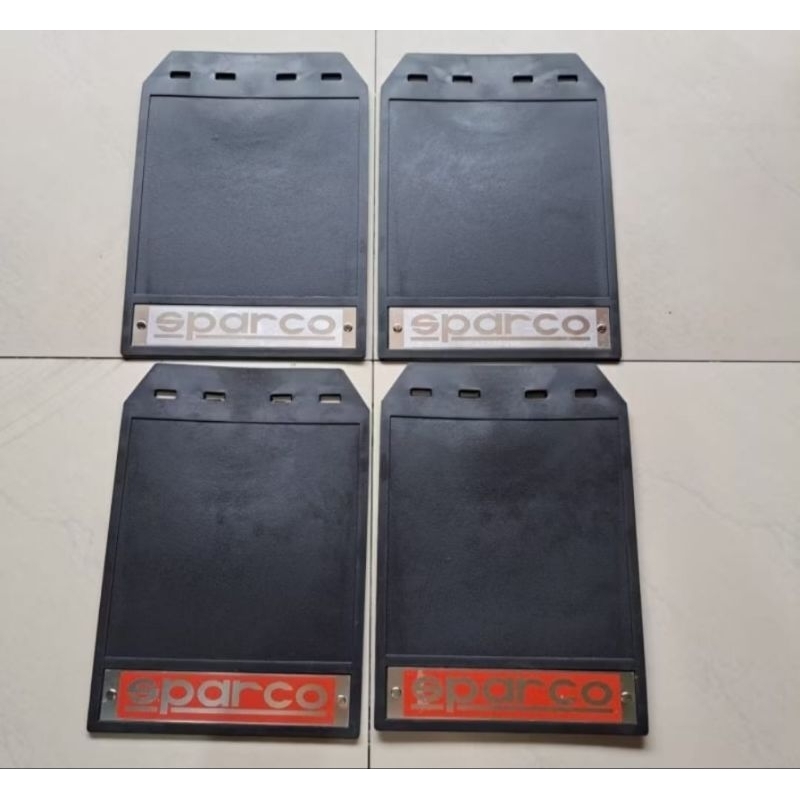 Jual karpet lumpur roda Sparco universal warna hitam+silver dan silver ...