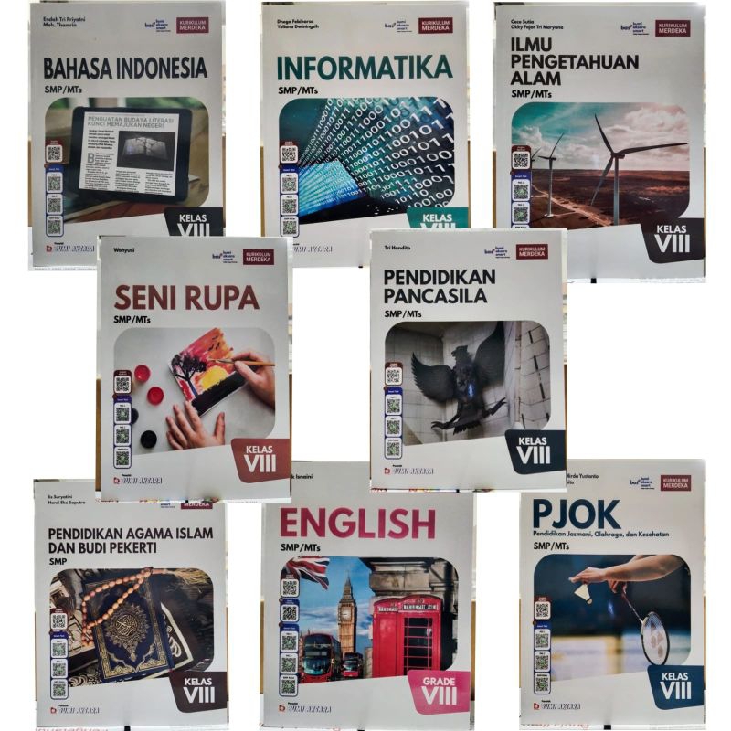 Jual Matematika IPS Bahasa Indonesia English Pendidikan Pancasila PJOK Informatika Seni Rupa IPA ...