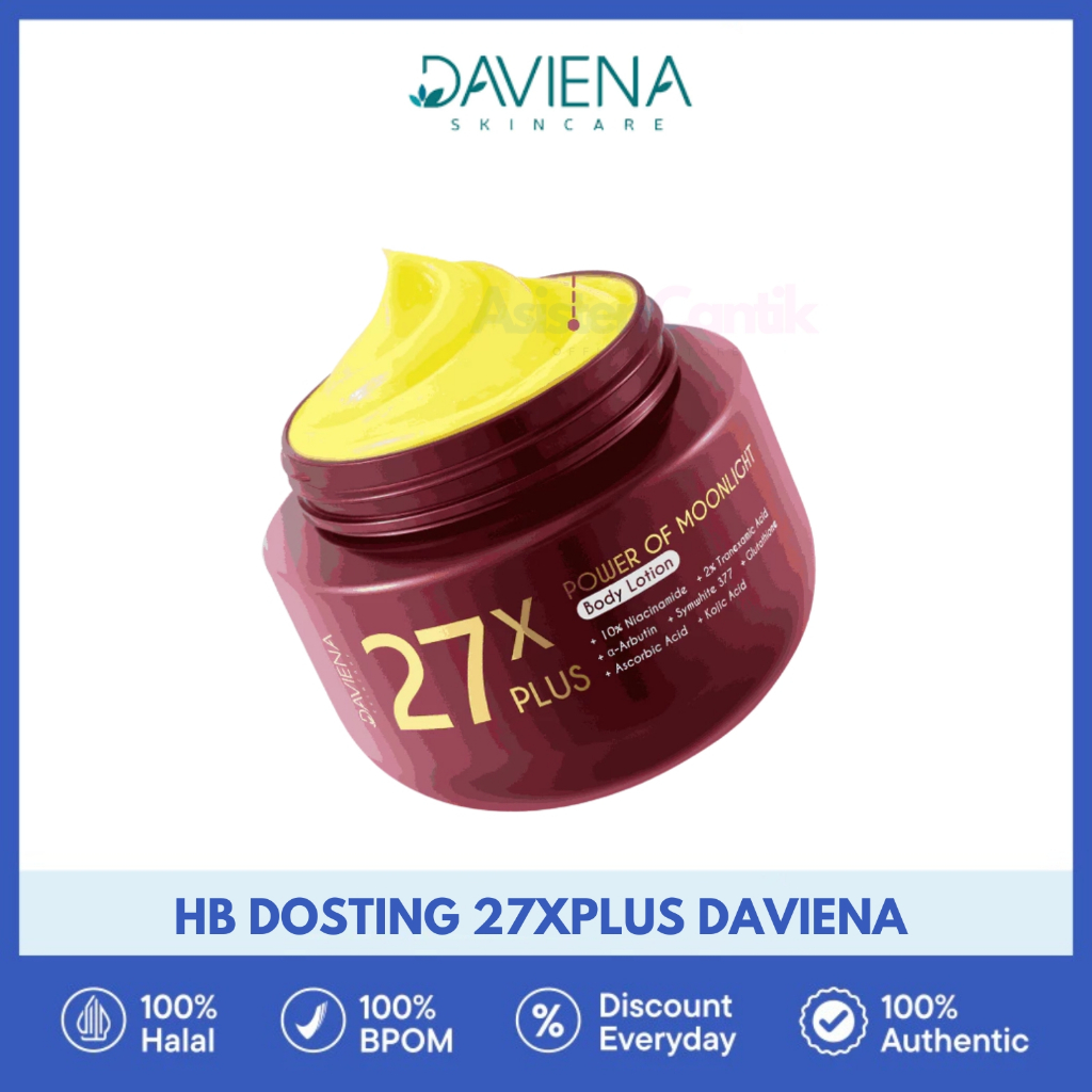 Jual [TERMURAH] Body Lotion 27x Plus Power of Moonlight Daviena ...