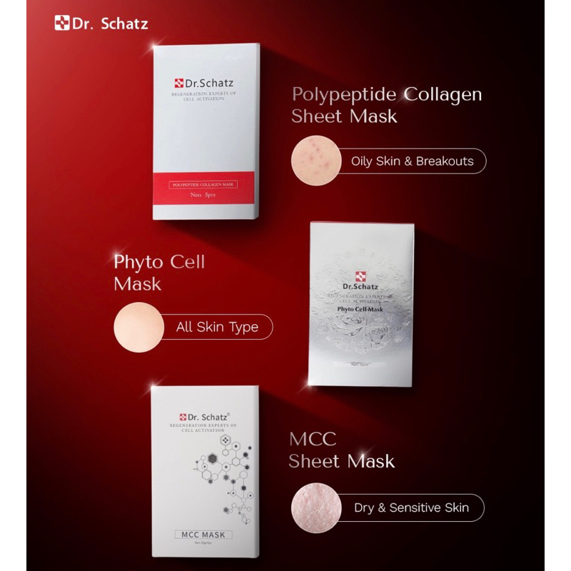 Jual DR SCHATZ MASK BOX ISI 5 SACHET | PHYTOCELL POLYPEPTIDE MCC | MASKER DRSCHATZ | MASK DR ...
