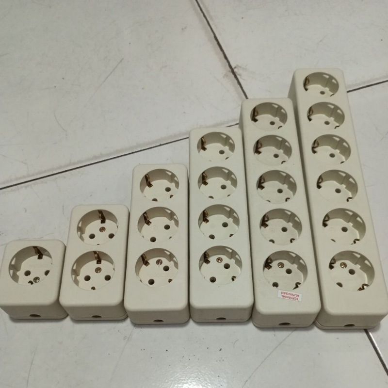 Jual Stop Kontak/Colokan Uticon 1/2/3/4/5/6 Lubang TERMINAL KUNINGAN | Shopee Indonesia