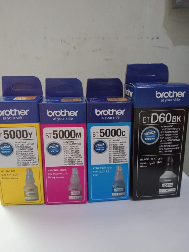 Jual Tinta Brother BTD60BK BT5000 Original ( 1 Set 4Pcs) For Untuk ...