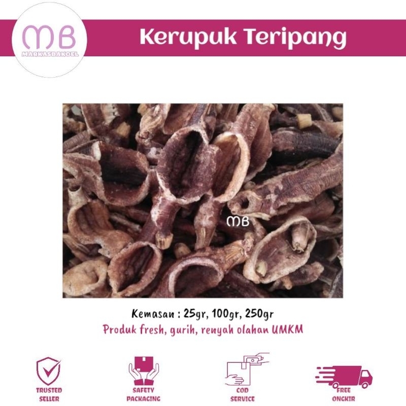 Jual Kerupuk Teripang / Krupuk Tripang Hitam Ikan Laut Matang Oleh ...
