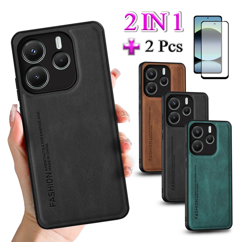 Jual 2 Dalam 1 Casing Redmi Note 14 4G 5G 14 Pro Plus 5G 9 Pro 10 Pro Kotak Kulit Minimalis ...