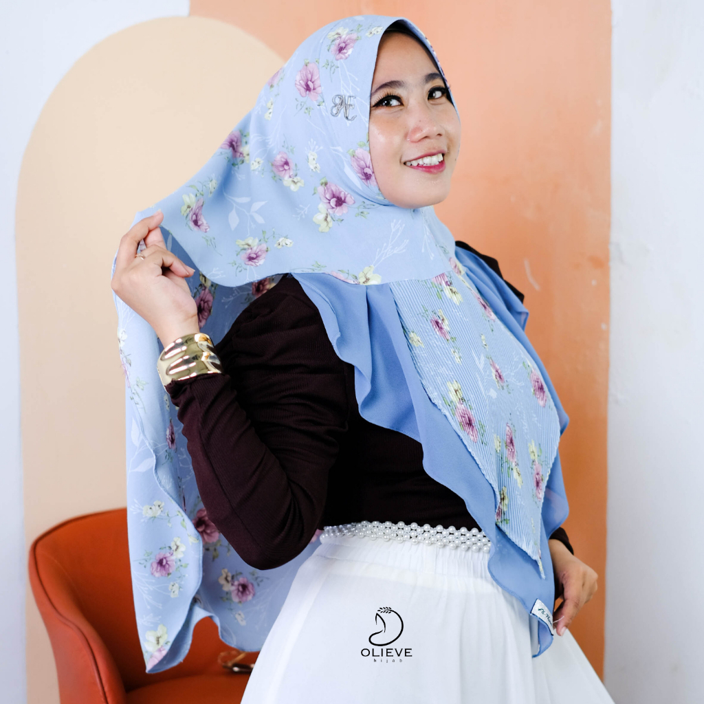 Jual Olieve Hijabs ~ Khimar Tulip Bunga Cantik Hijab Lokal Hijab ...