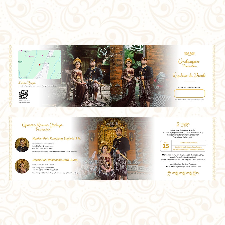 Jual Undangan Cetak Bali (White Gold) | Shopee Indonesia