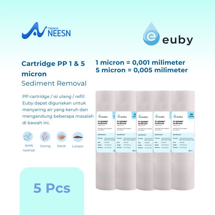 Jual PAKET 5PCS Saringan/spun/refill/isi ulang/sedimen/sediment ...