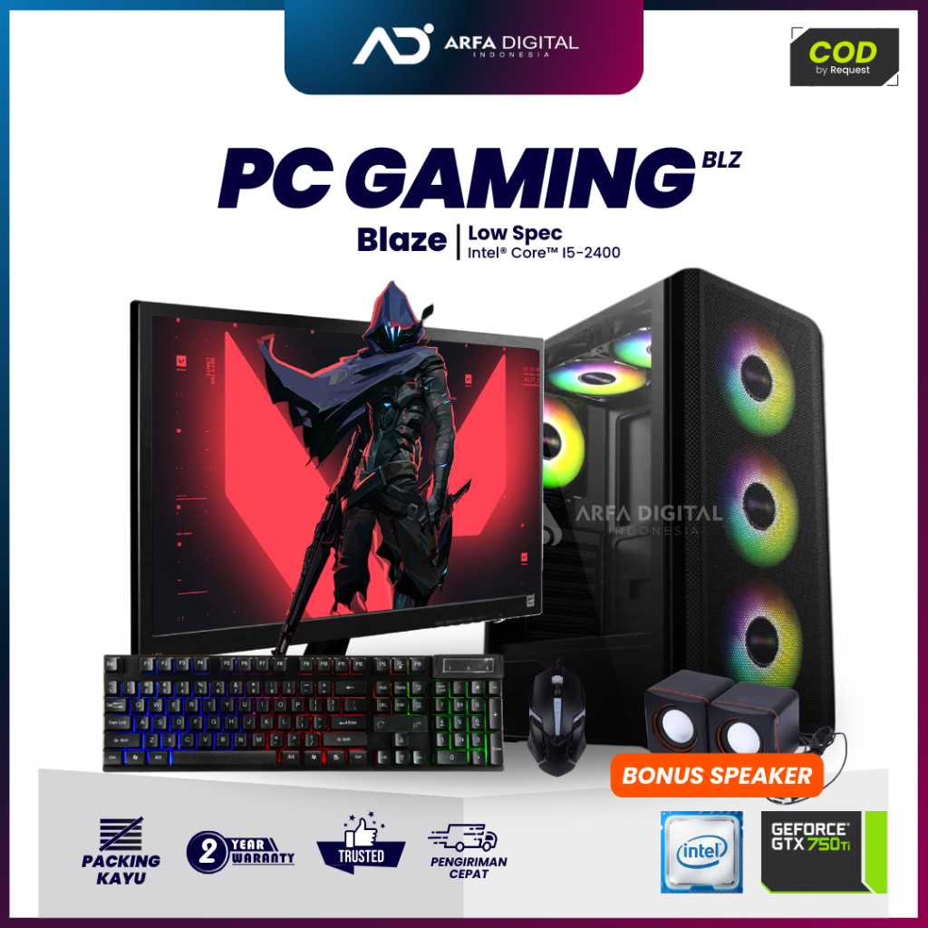 Jual Komputer Full Set Murah Intel Core i5 HDD 500GB RAM 8GB VGA 2GB DDR5 Monitor LED 19inch ...