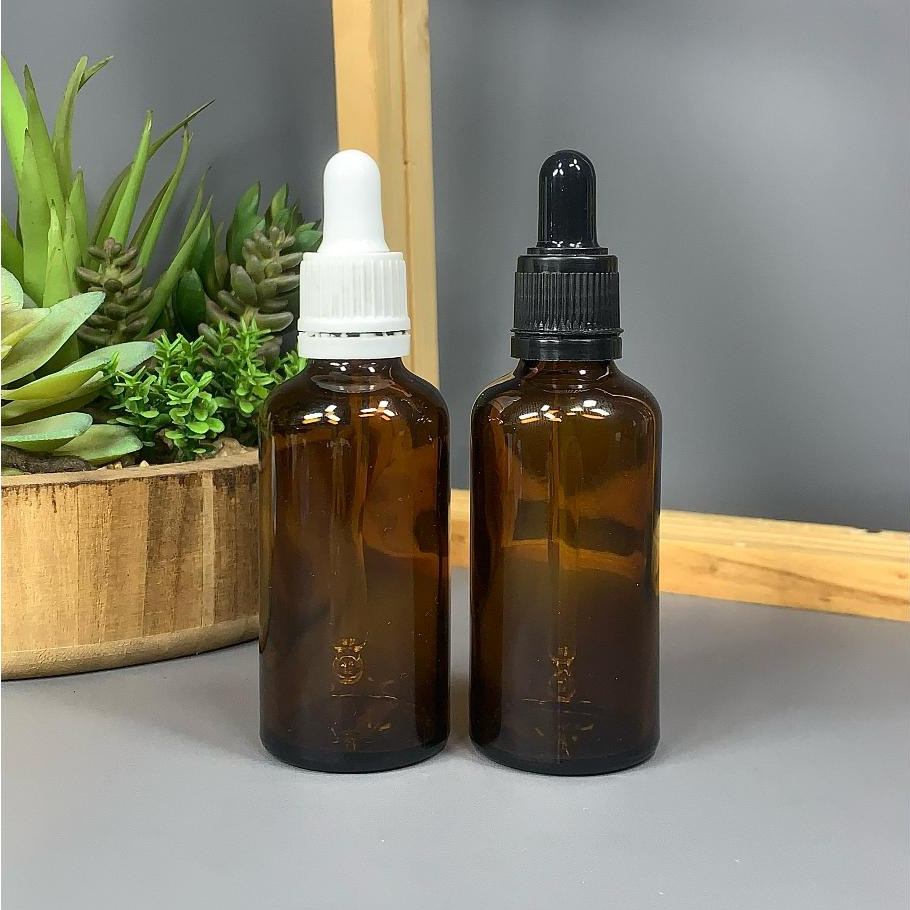 Jual Botol Pipet 50 Ml Kaca Coklat Tebal / Botol Serum 50 Ml / Tutup Ring Segel | Shopee Indonesia