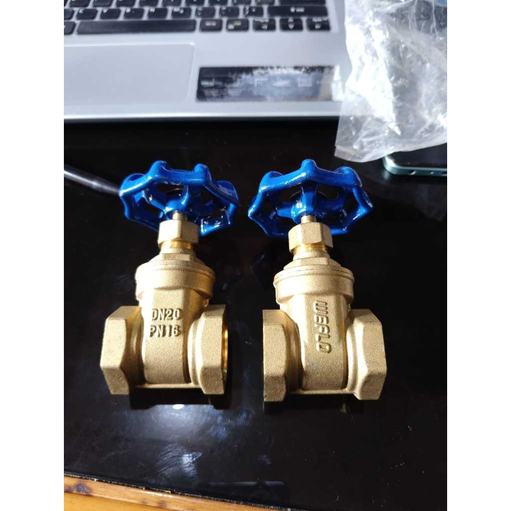 Jual Gate Valve Kuningan Weflo 3/4 inch / Gate Valve Weflo 3/4" Weflo ...