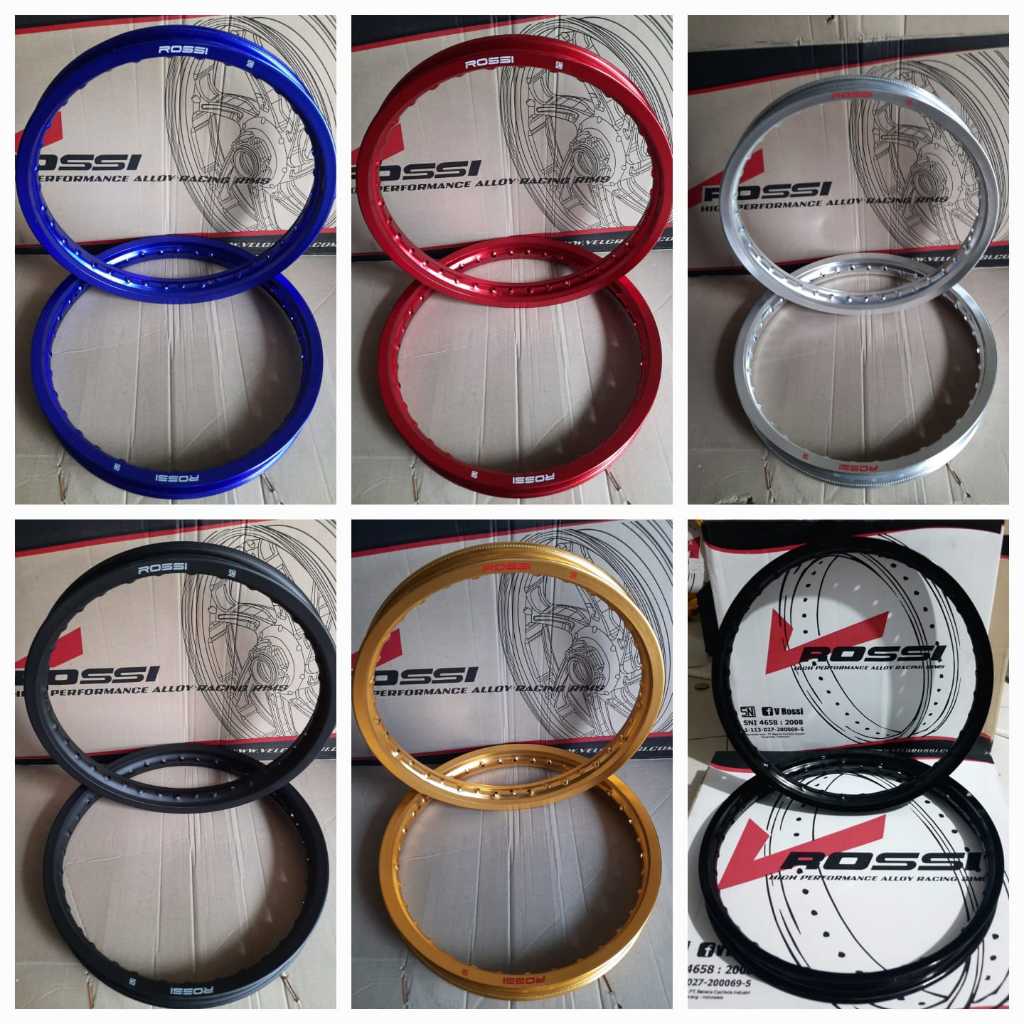 Jual ( HARGA SATUAN ) VELG V-ROSSI WM-SERIES RING 18 LEBAR 140 & 160 ...
