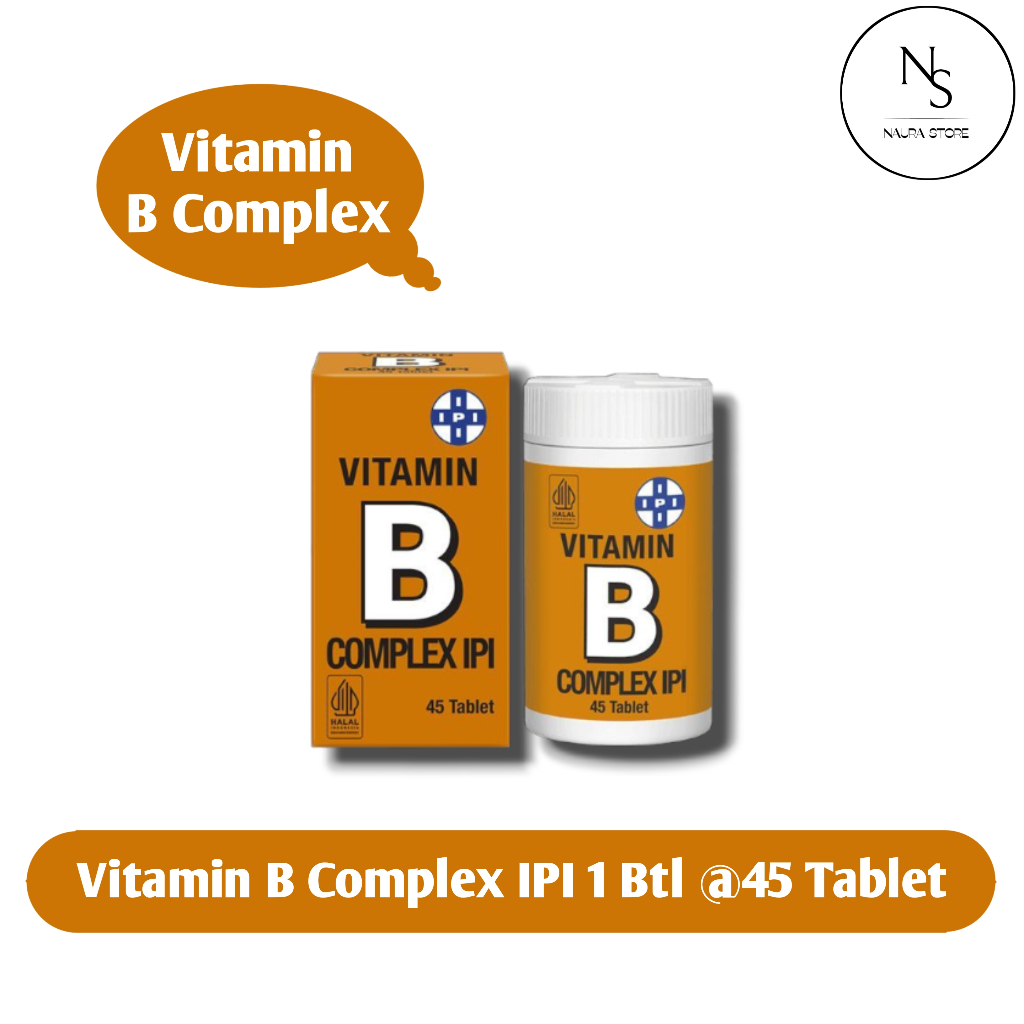 Jual Vitamin B Complex 1 Btl @ 45 Tablet (Vitamin B complex untuk ...