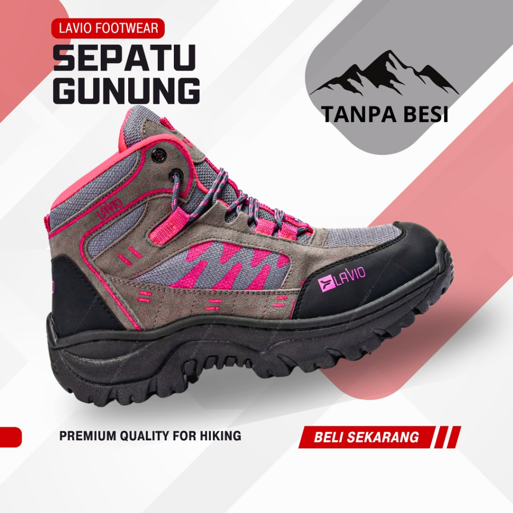 Jual Sepatu Gunung Pria Wanita Lavio Leon Axel Hiking Trekking Camping ...