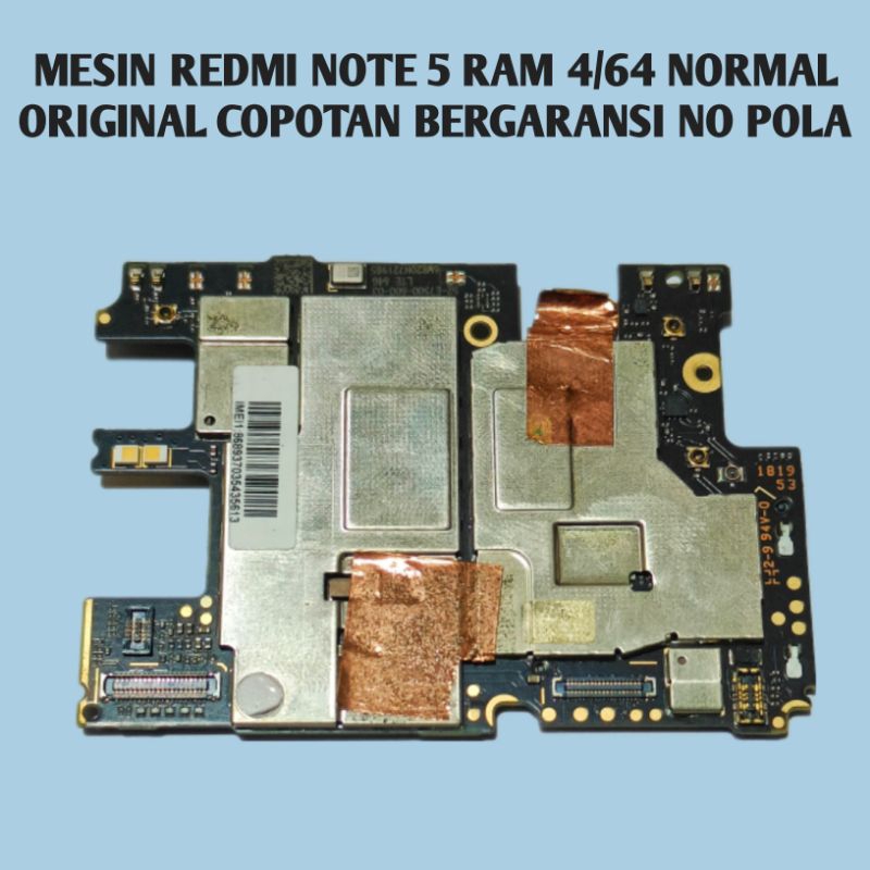 Jual MESIN REDMI NOTE 5 4/64 NORMAL ORIGINAL COPOTAN | Shopee Indonesia