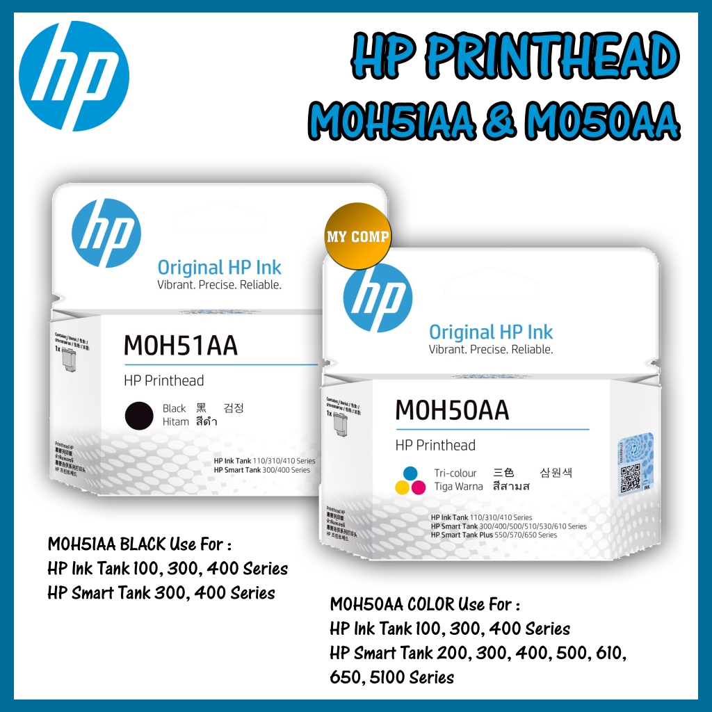 Jual HP Printhead M0H51AA Black M0H50AA Colour Cartridge Print Head HP ...