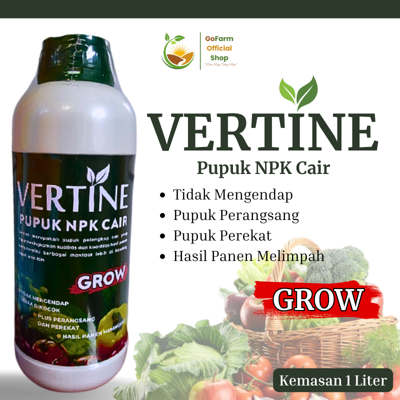 Jual VERTINE GROW, Pupuk NPK Cair, Pupuk Untuk Pertumbuhan Tanaman Padi Dan Sayuran | Shopee ...