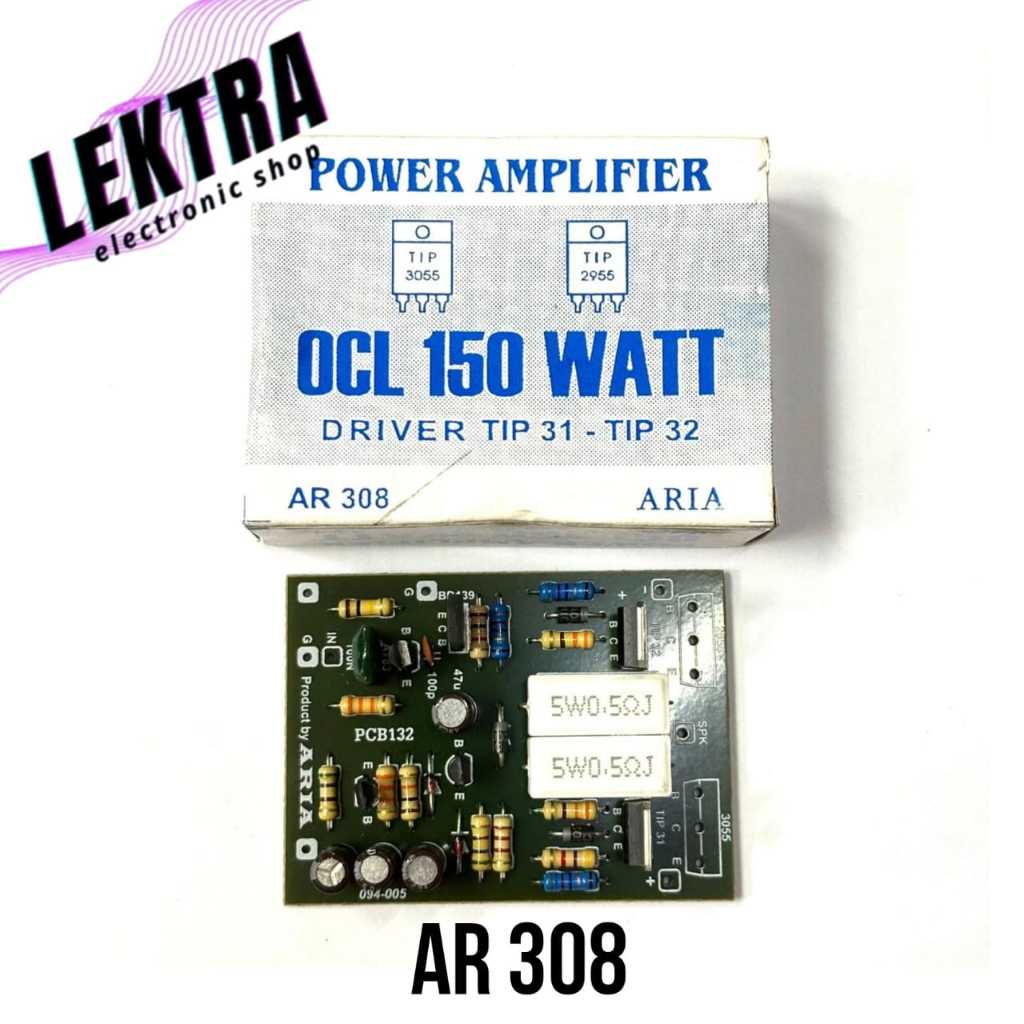 Jual Kit AR 308 ARIA Power Ampli Amplifier OCL 150w 150 watt w Driver ...