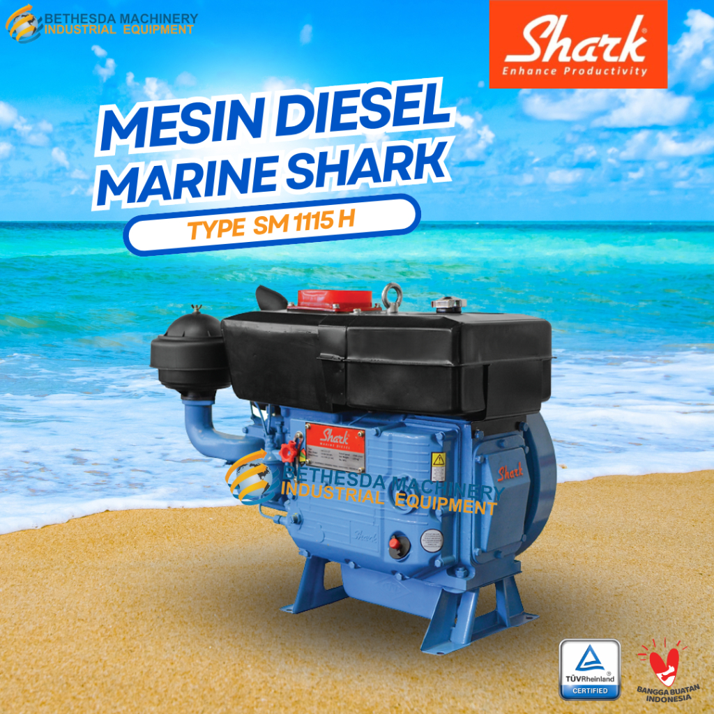 Jual Mesin Diesel Penggerak 24 Hp/ 24 Pk - Shark SM1115 TT/H Engine Marine | Shopee Indonesia