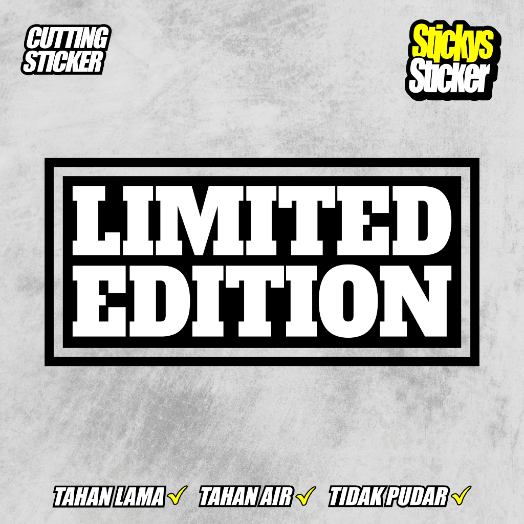 Jual Sticker LIMITED EDITION cutting sticker LIMITED EDITION 7 pilihan ...