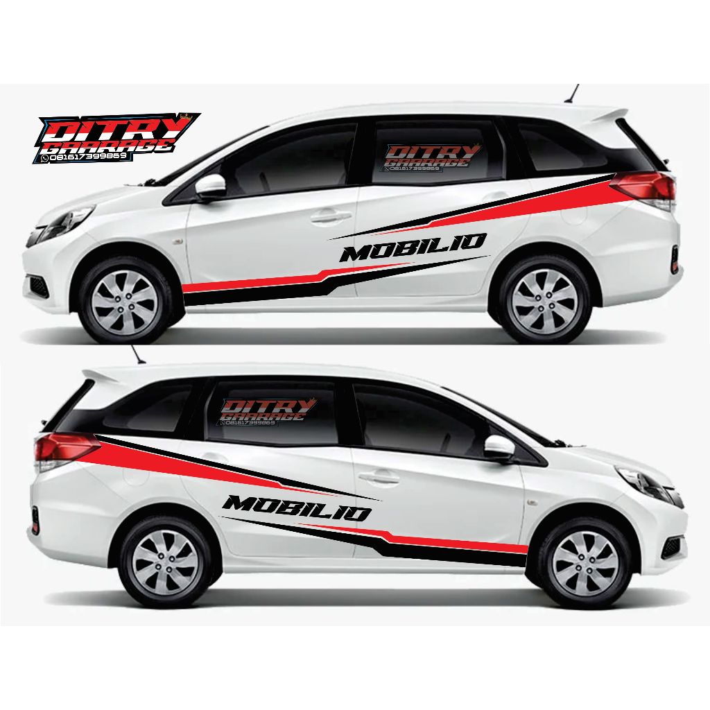 Jual STIKER MOBIL BODY SAMPING HONDA MOBILIO DLL GANTI TEXT CHAT ADMIN ...