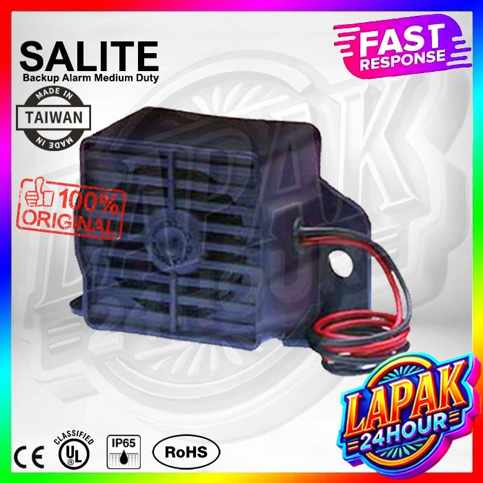 Jual Backup Alarm Salite, Alarm mundur 107dB 12-48V, Backup Alarm Heavy ...