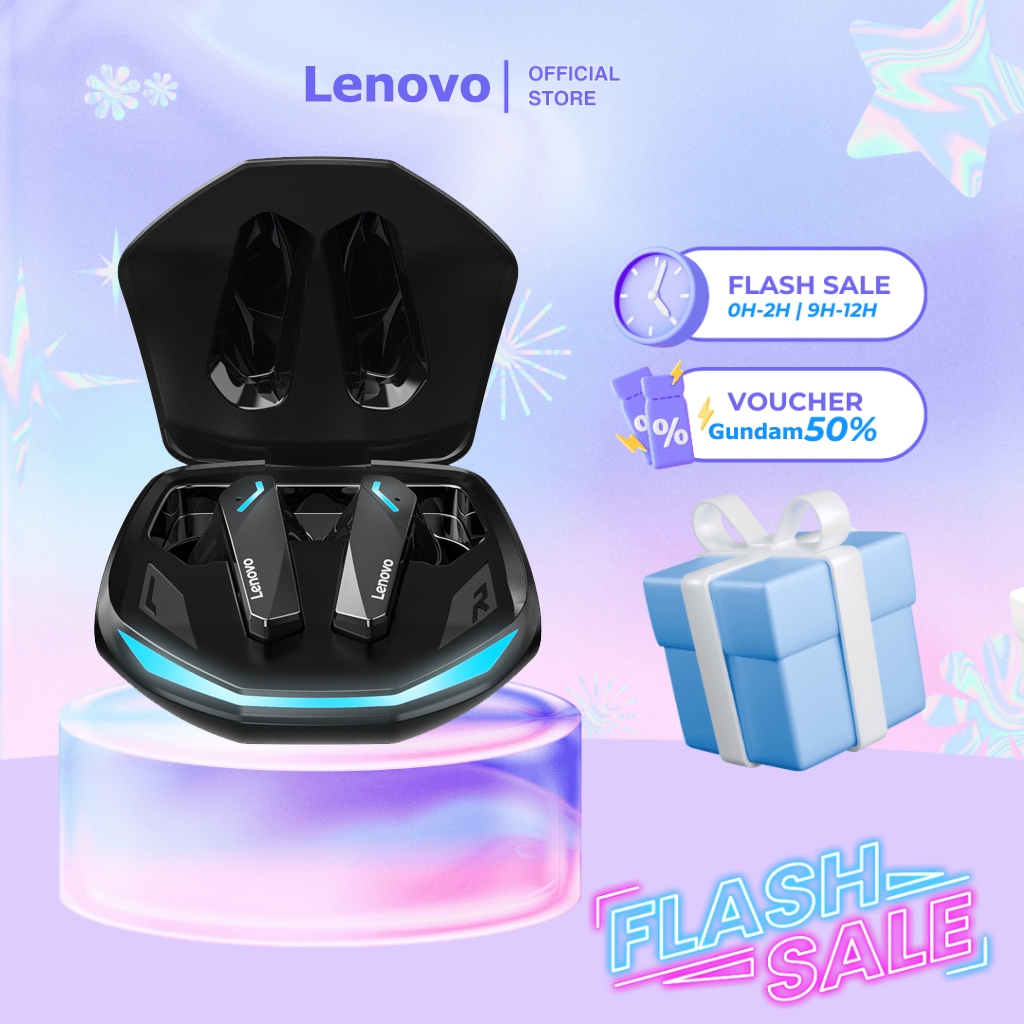 Jual Lenovo Thinkplus GM2 Pro TWS Earphone Bluetooth 5.3 Headset Gaming Bass HIFI | Shopee Indonesia