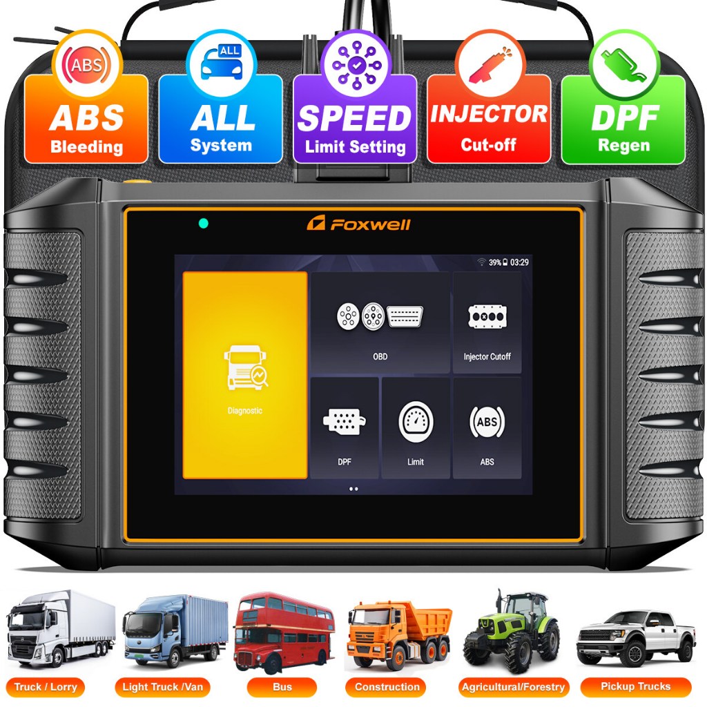 Jual （Pengiriman 24H）FOXWELL HD500 Heavy Duty Truck Scanner with DPF ...