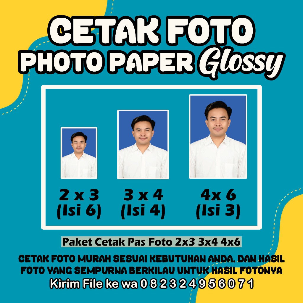 Jual PAKET MURAH CETAK PAS FOTO 2x3 3x4 4x6 | Shopee Indonesia