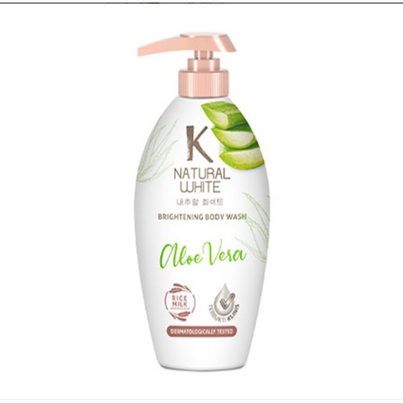 Jual Brightening Body Wash K Natural White Aloe Vera,sparkling magnolia,cotton flower, 500ml ...