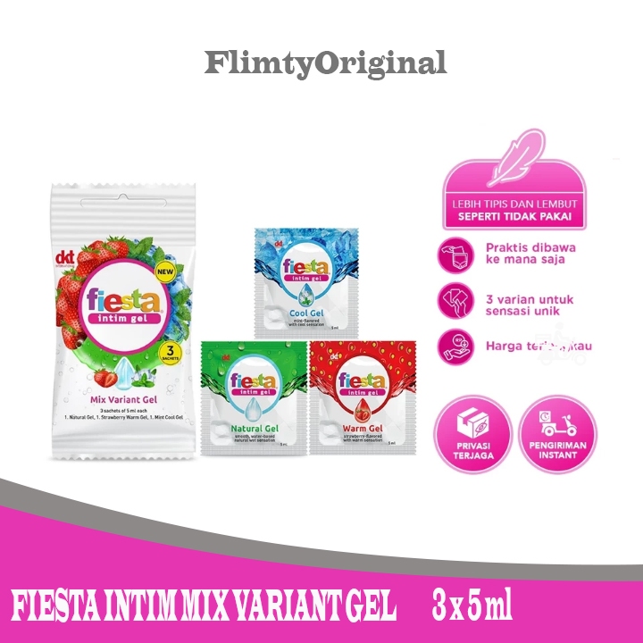 Jual Fiesta Lubricant Gel Mix Variant 3 pcs | Shopee Indonesia