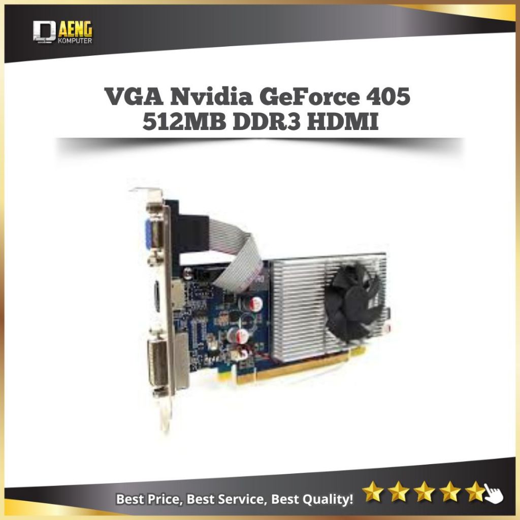 Jual VGA Nvidia GeForce 405 512 MB 64 bit DDR3 ada HDMI Profil Standar ...