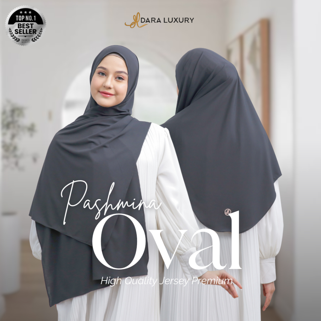 Jual DARA LUXURY | PASHMINA INSTAN JERSEY OVAL PREMIUM | PASHMINA ...