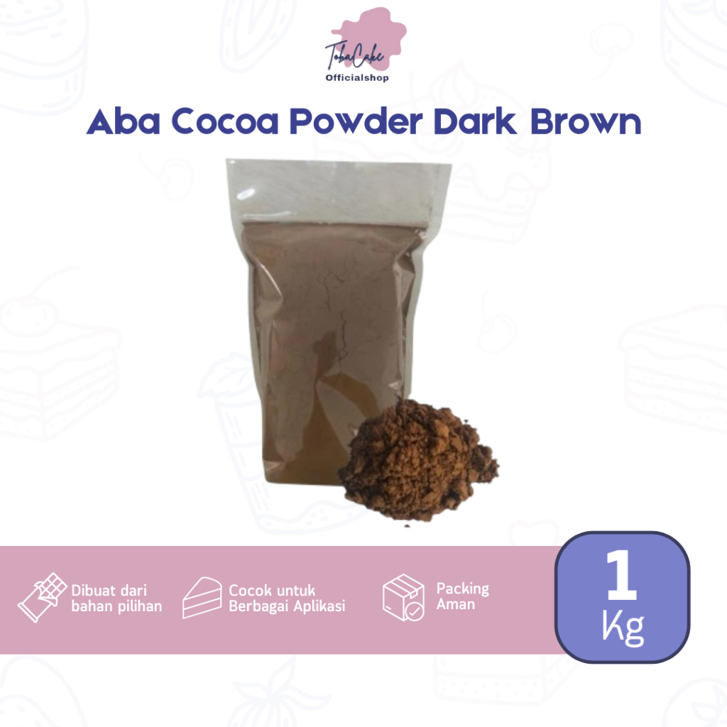 Jual ABA Coocoa Powder Dark Brown Alkalized 10-12% Kakao Cokelat Bubuk ...