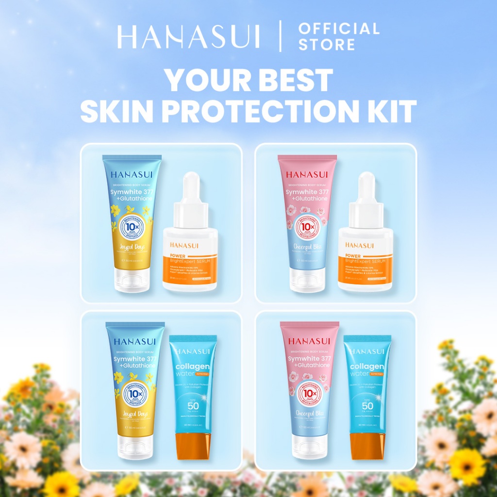 Jual Hanasui Brightening & Protection Combo - Brigthening Body Serum ...