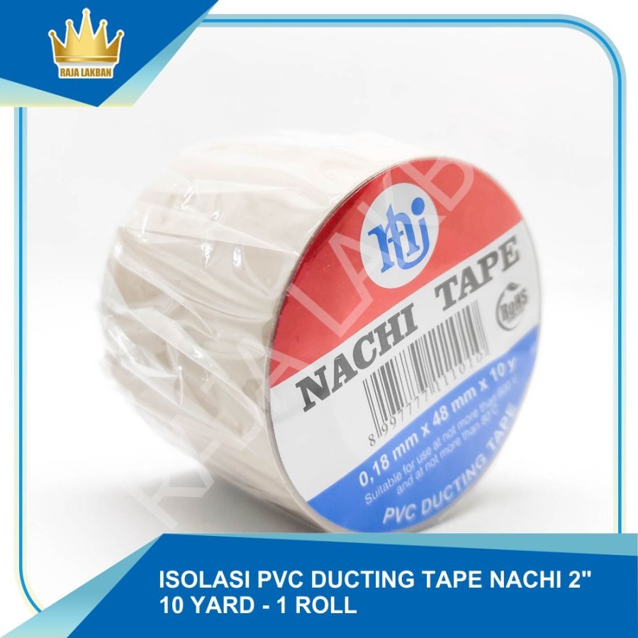 Jual Isolasi Kabel Duct Tape PVC Nachi 2 inch 48mm 10 yard/ Cream ...