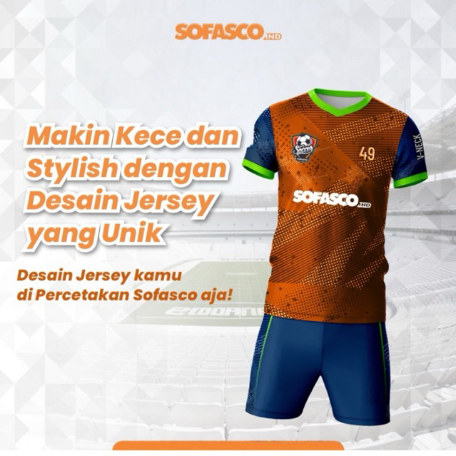 Jual Jersey Printing Custom Proses Cepat - Percetakan Sofasco | Shopee Indonesia