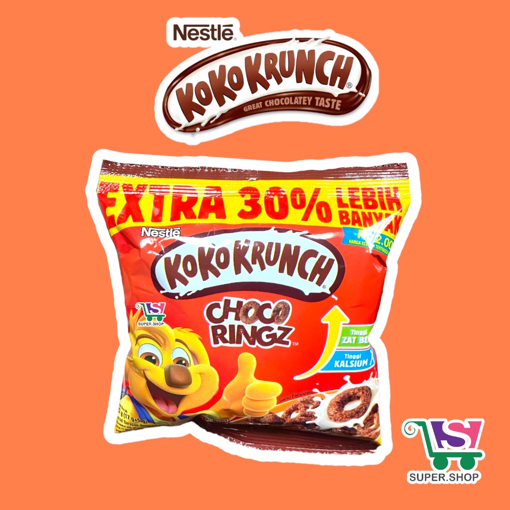 Jual (PROMO!) Koko Krunch Choco Ringz Sereal Gandum Cokelat 15 Gram ...