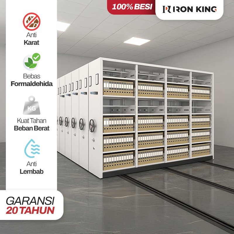 Jual Iron King Lemari Arsip Geser Lemari Arsip Bergerak Lemari ...