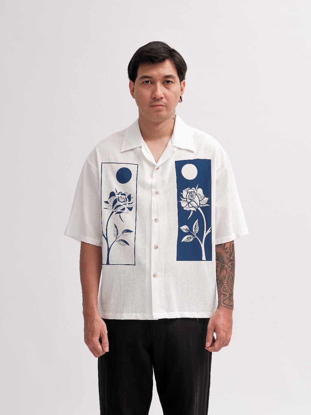 Jual Hamata Studios - Shirt Japanese Flower Boxy Series | Shopee Indonesia