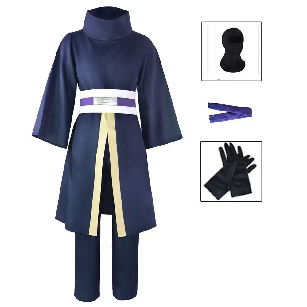 Jual Anime Uchiha Obito Ninja Coscostume Mask Akatsuki Organization ...