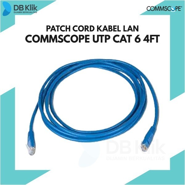 Jual Commscope Patch Cord Kabel Lan Utp Cat 6 4Ft - Kabel Utp Cat6 1 ...