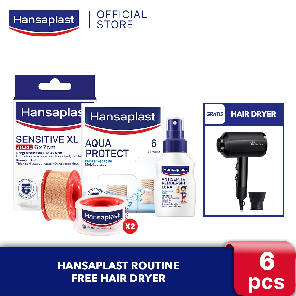 Jual Hansaplast Routine FREE Hair Dryer - Plester & Perawatan Luka ...