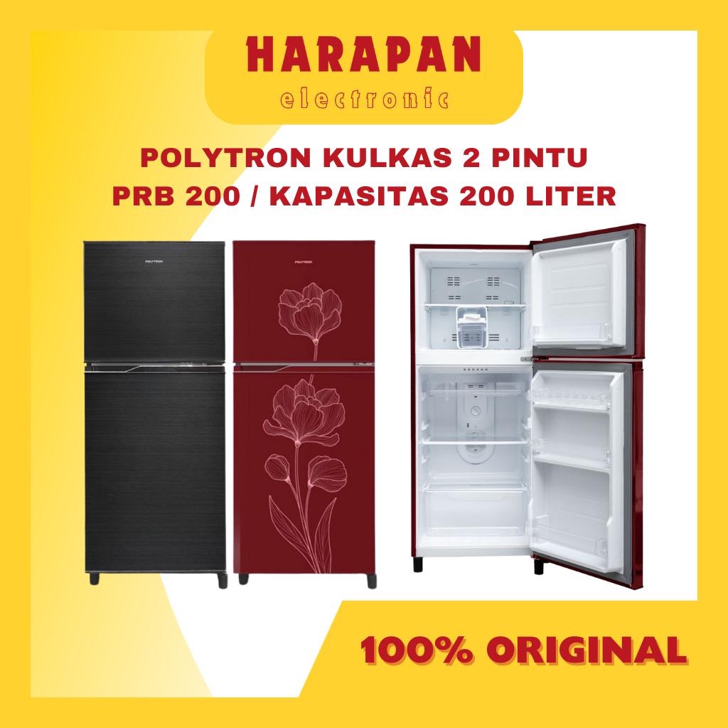 Jual POLYTRON KULKAS 2 PINTU PRB 200 200R 200Y KAPASITAS 200 LITER ...