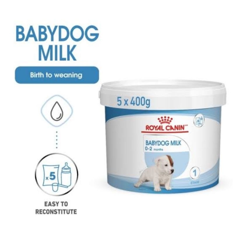 Jual Royal Canin Baby dog Milk 400gr (ecer) susu anjing premium tidak menyebabkan mencret ...
