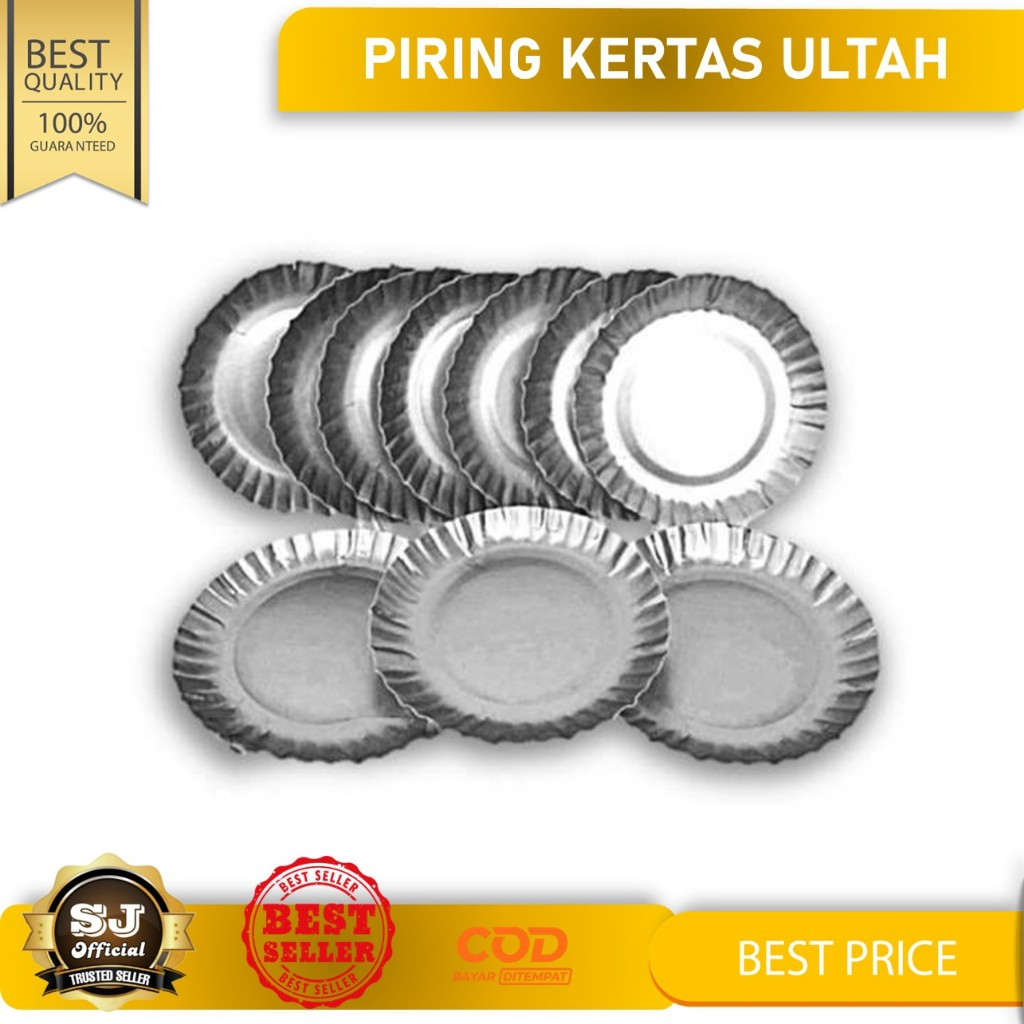 Jual Piring Kue Kertas Warna SILVER Isi 10pcs Ekonomis - Paper Plate - Piring Kertas | Shopee ...
