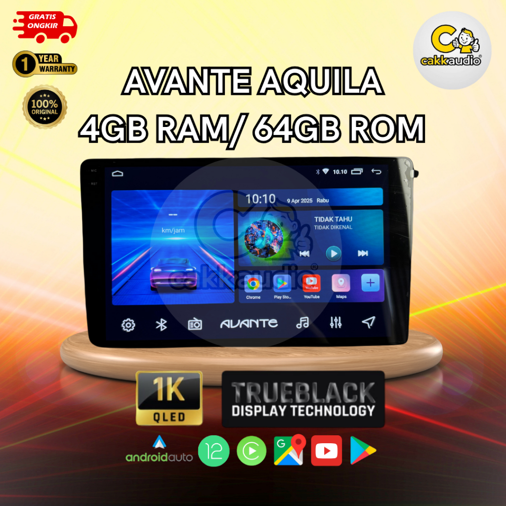 Jual Head Unit Android Mobil Avante Aquila AD-9910 | 9 Inch/ 10 Inch ...