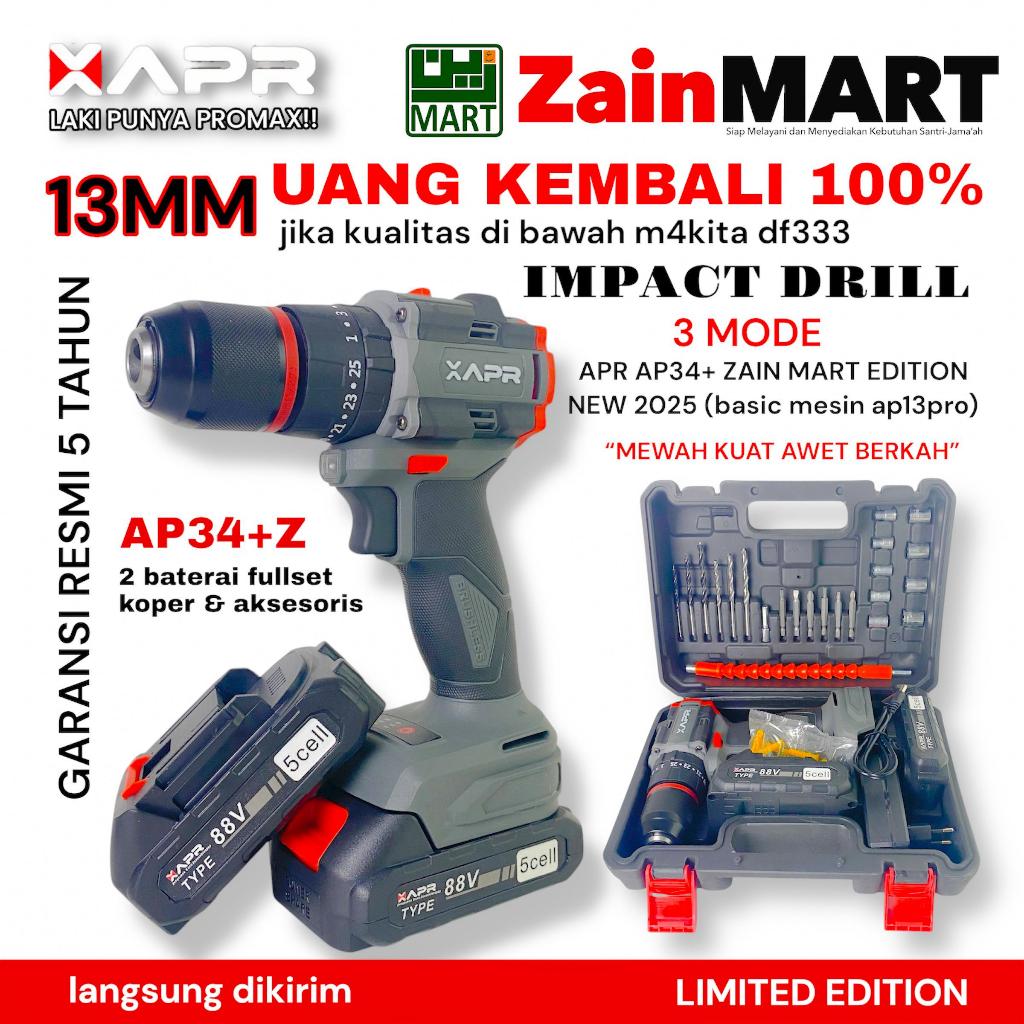 Jual makita BOR BATERAI 34v garansi resmi 5thn fullset koper cordless drill yg redy APR JAPAN ...