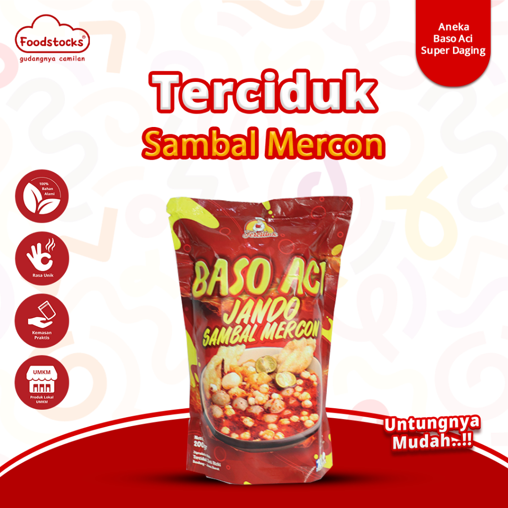 Jual Terciduk Food Baso Aci Jando Sambal Mercon Premium | Shopee Indonesia