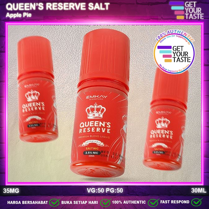 Jual Liquid Queen Reserve Salt Nic 30ML 35MG Emkay Signature Saltnic by Emkay Brewer | Shopee ...